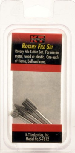 KT Industries 3 Piece Rotary File Set