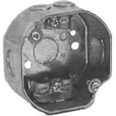 Raco 3RB Series 3RB-NM Outlet Box with Extension Ring, 1-Gang, 7 ...