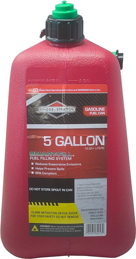 TPG Products Briggs & Stratton Smart-Fill with FMD 5 Gallon Gas Can