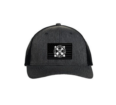 Howitzer Men's Black & Charcoal Howitzer Logo Flag Patch Cap