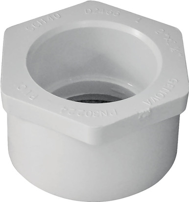 IPEX Reducing Bushing, 2 x 1-1/4 in, Spigot x Socket, White, SCH 40 ...