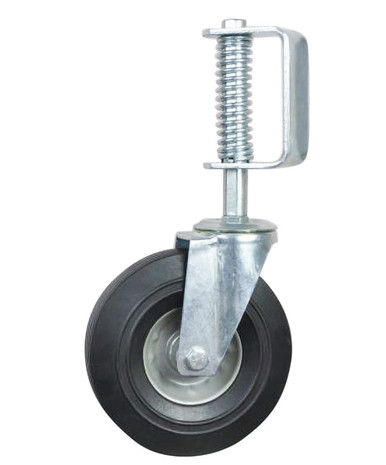 Precision 8" Rubber Swivel Gate Caster