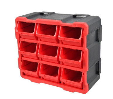 Black Diamond Modular Storage Tower with 9 Removable Bins