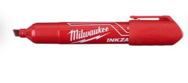 Milwaukee Inkzall Large Red Chisel Tip Marker 3 Pack