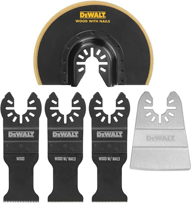 DeWalt Oscillating Tool Blades Kit, 5 Piece (DWA4216)