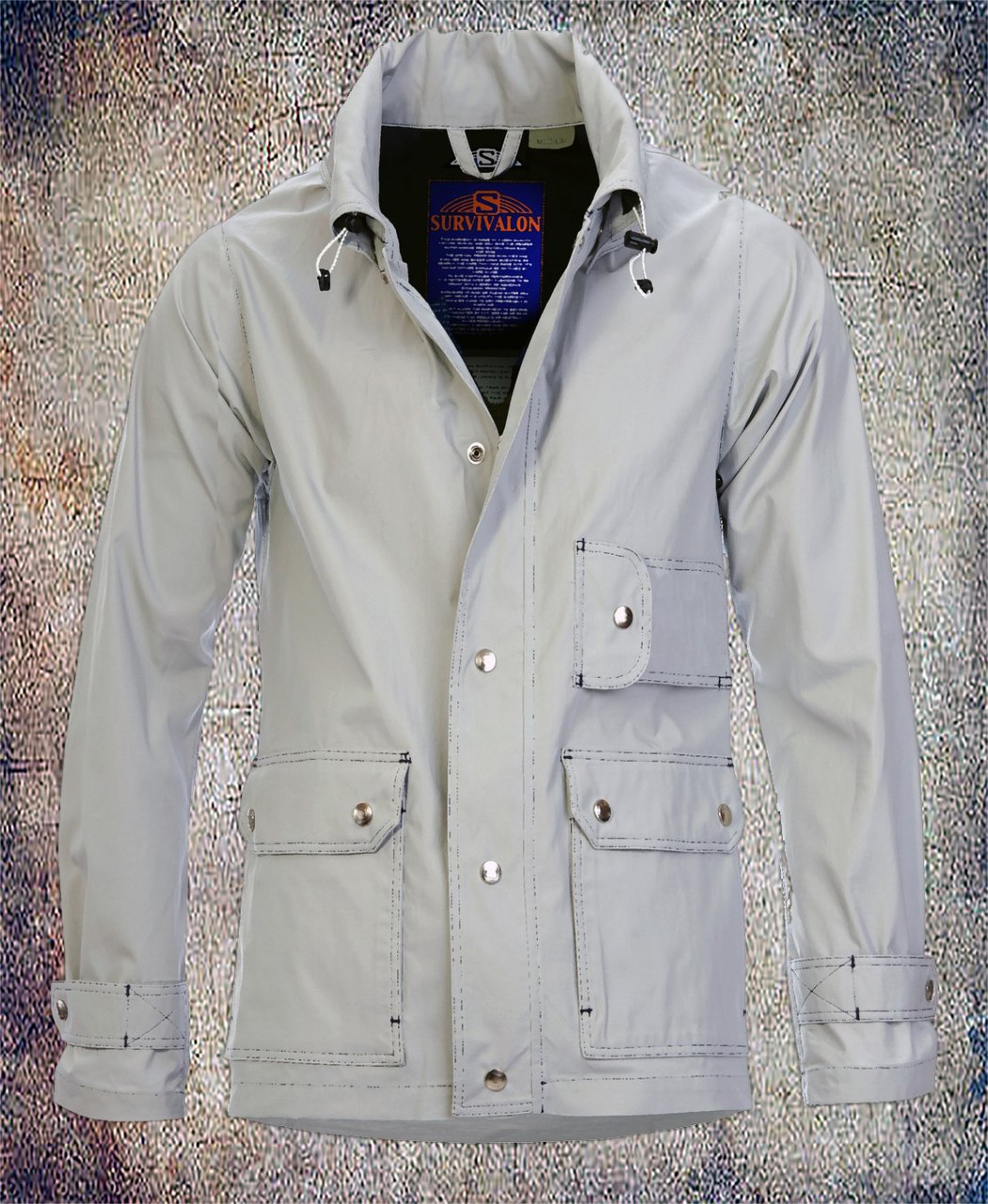 Unlined silver jacket, a perfect lightweight shell for spring ...