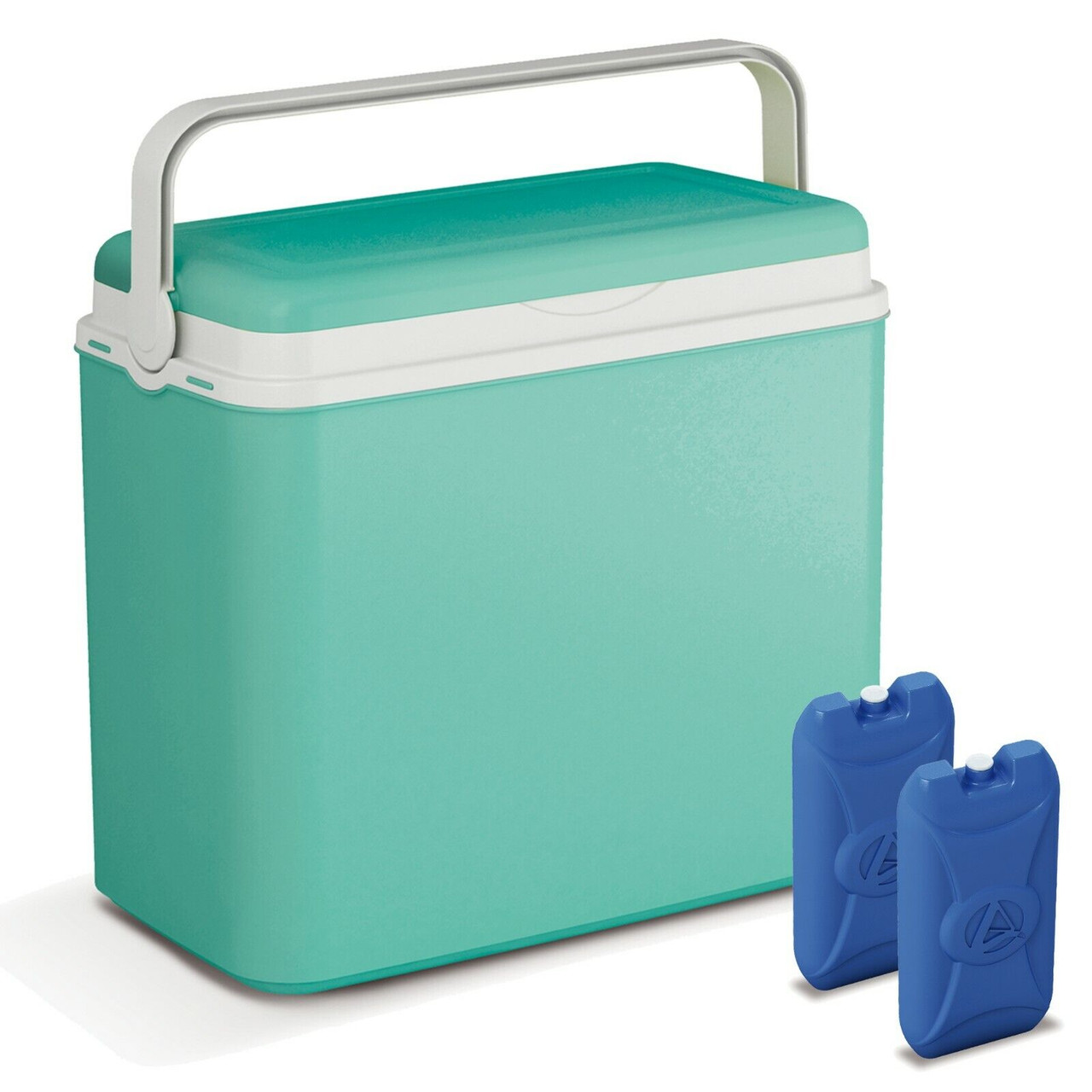 24L Insulated Coloured Cooler Box With 2 Ice Packs