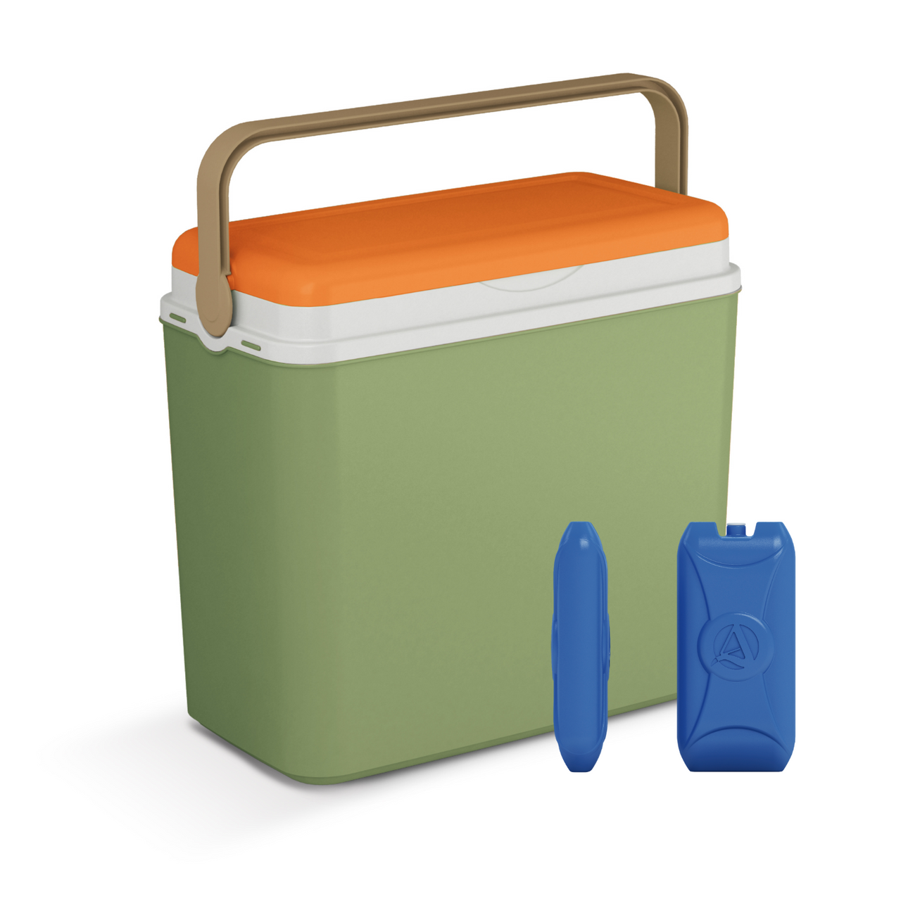 24L Insulated Coloured Cooler Box With 2 Ice Packs