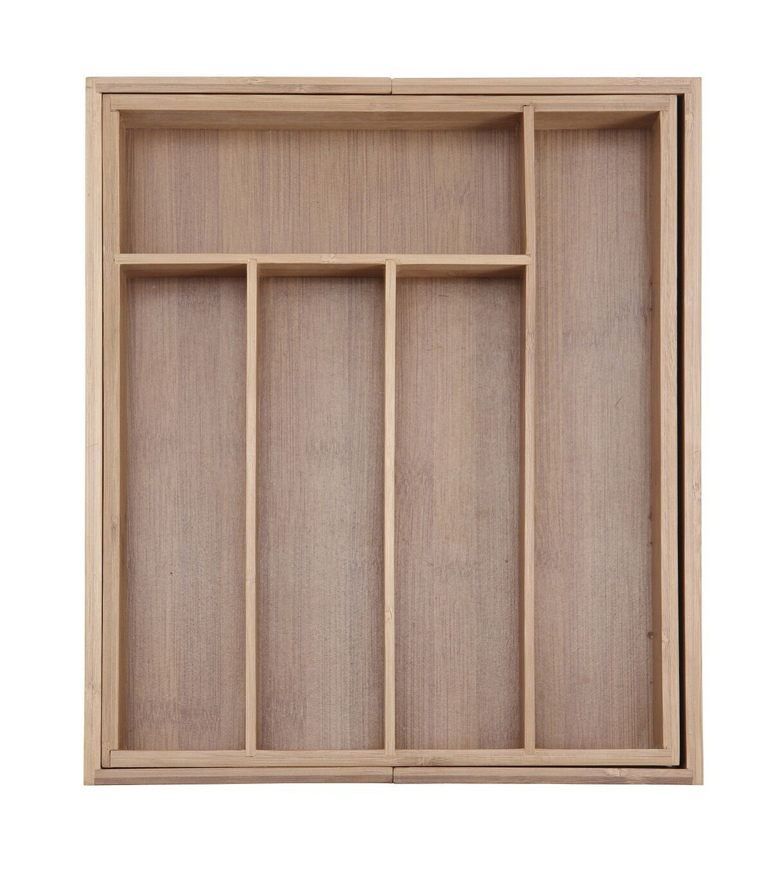 Extendable Bamboo Kitchen Drawer Cutlery Tray