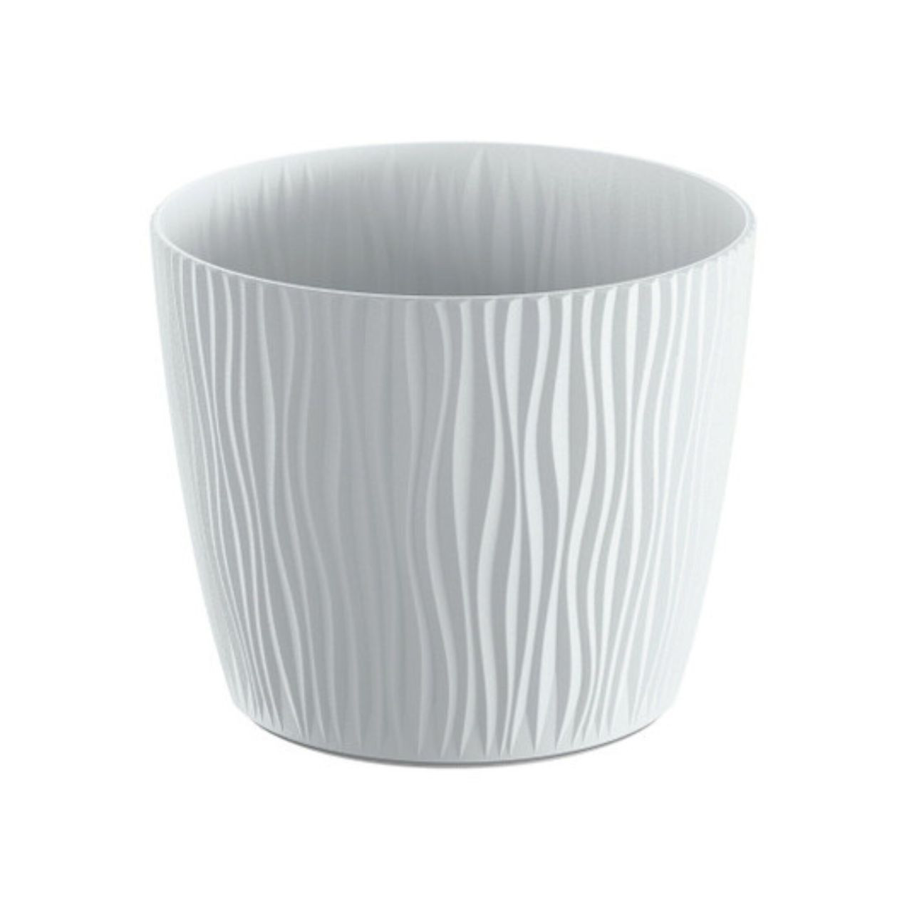 Sandy Wavy Effect Flower Pot - 12.4x14.9x14.9 cm