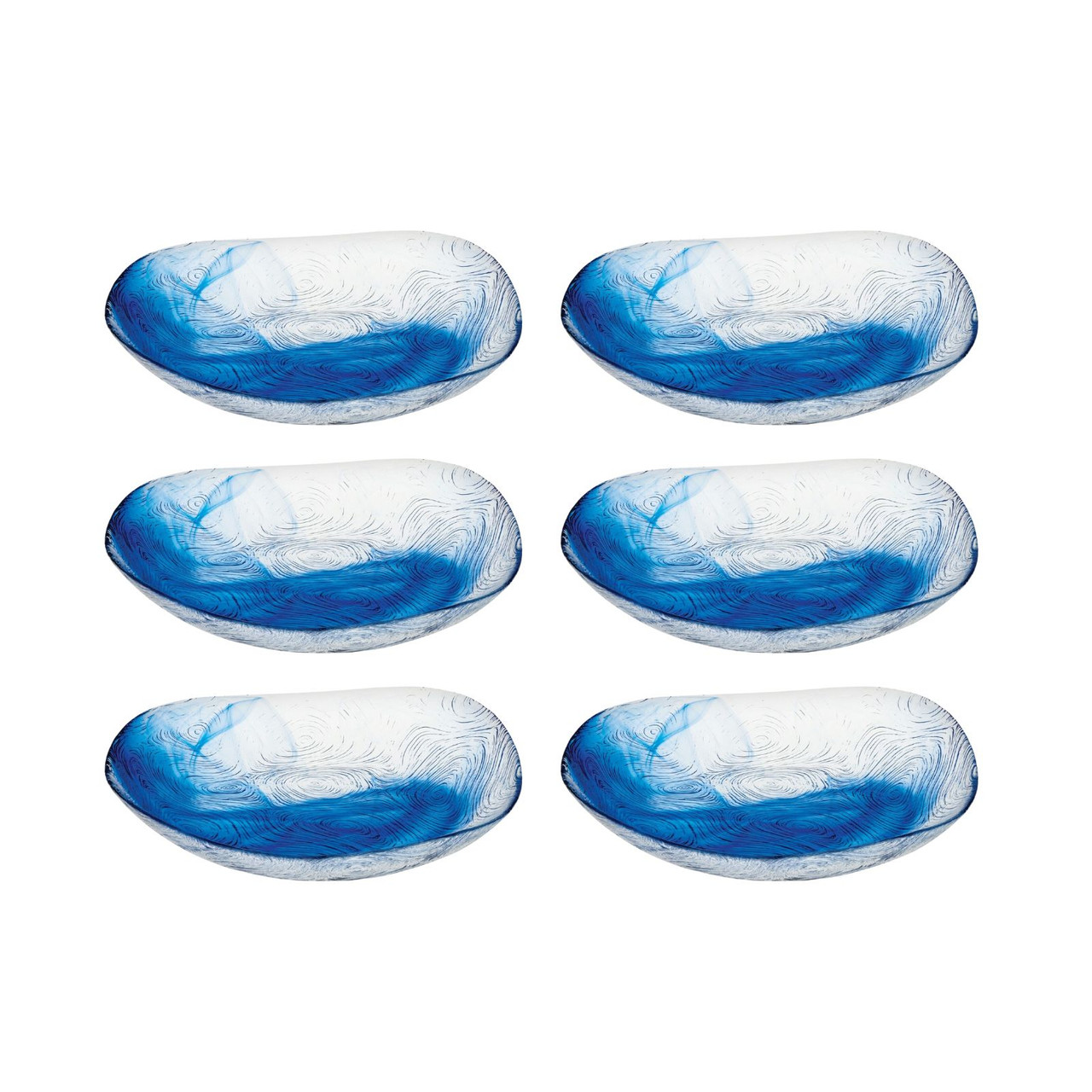 Set of 6 Pasabahce Batik Deep Plates