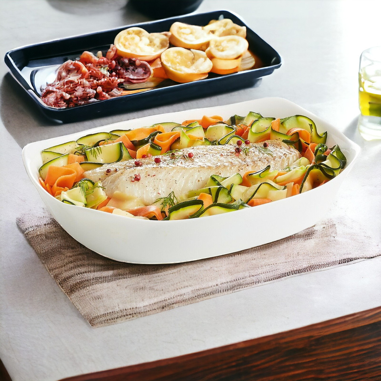 30cm Luminarc Opal Glass Rectangular Serving Dish