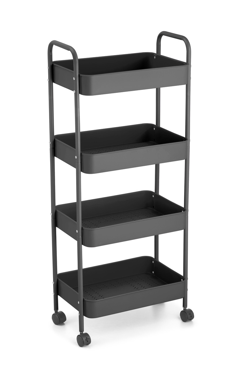 4 Tier Plastic Storage Trolley
