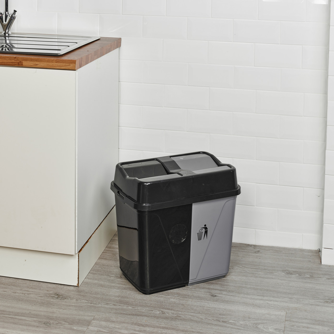 40L Duo Recycling Bin with Base Connectors