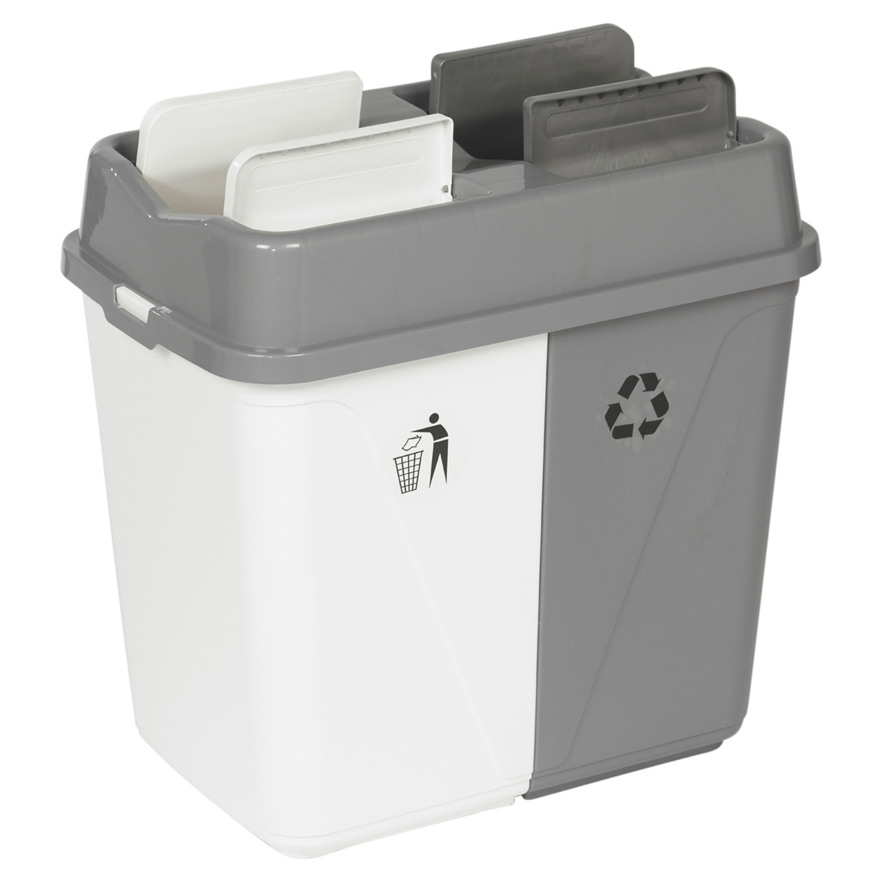 60L Duo Recycling Bin with Base Connectors