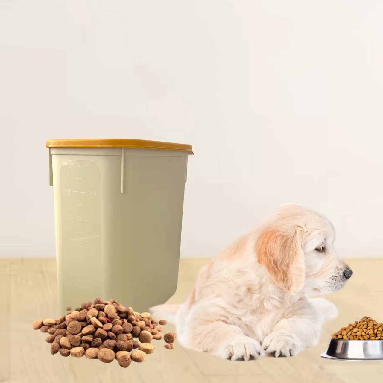 2-Pc 3L Cat/Dog Food Storage Jars