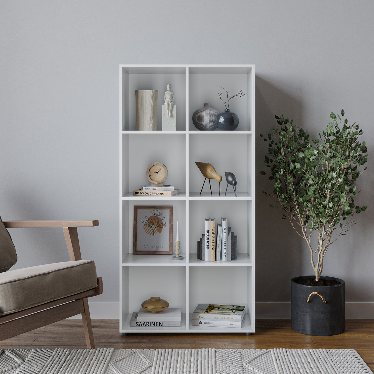8-Cube Shelving Unit - Tall