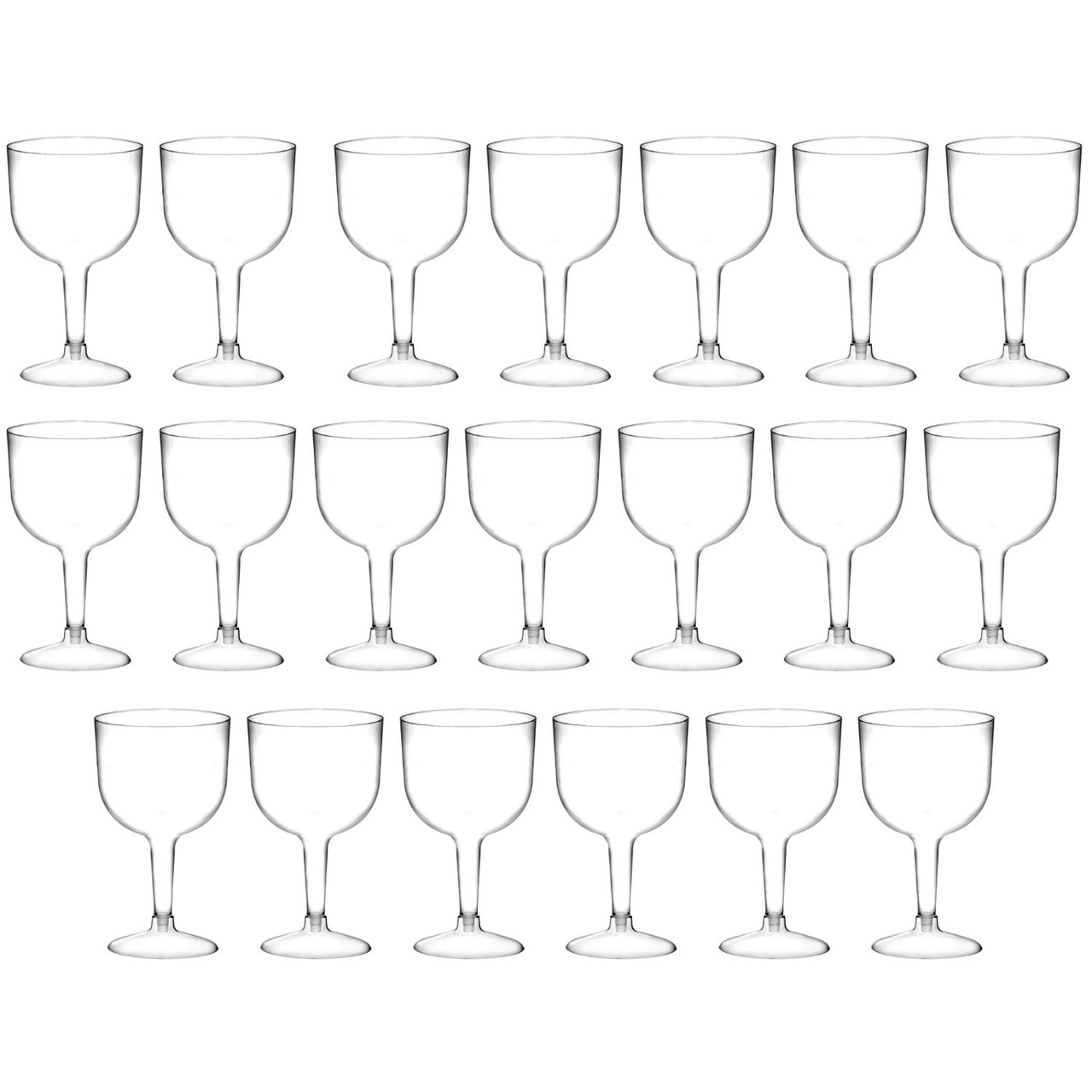 20-Pcs Large Plastic Cocktail Drinks Glasses 745ml