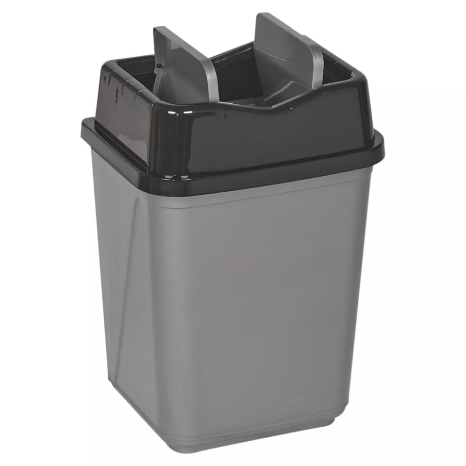 20L Plastic Waste Recycling Bin With Butterfly Lid