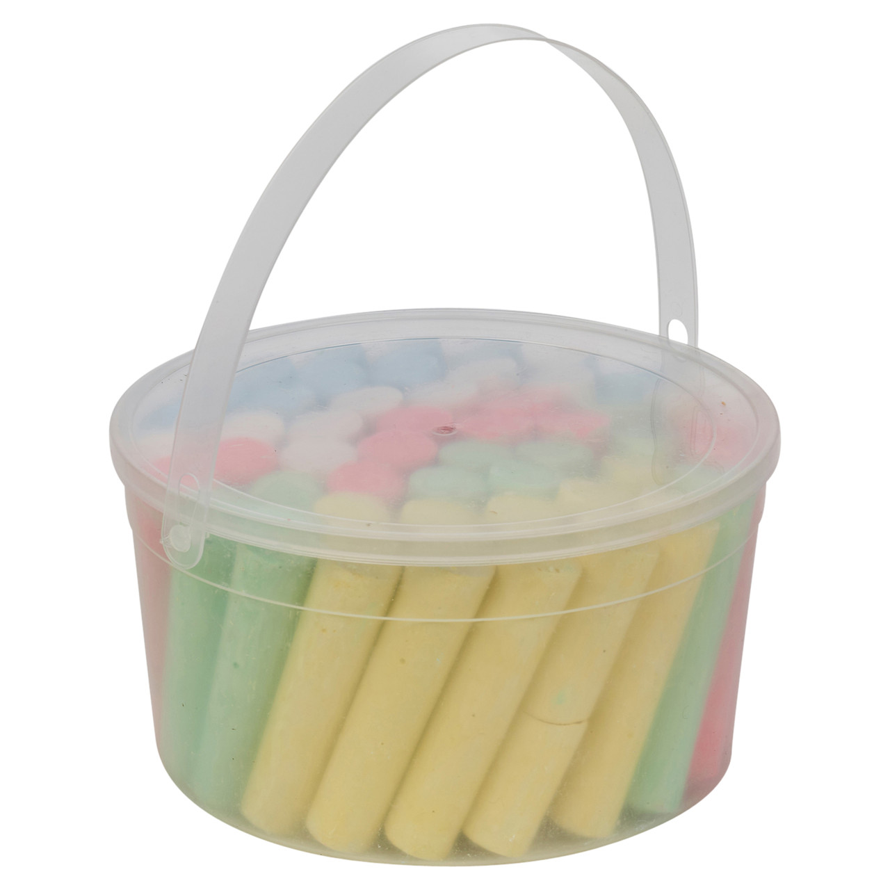 50Pcs Jumbo Sidewalk Chalk Tub