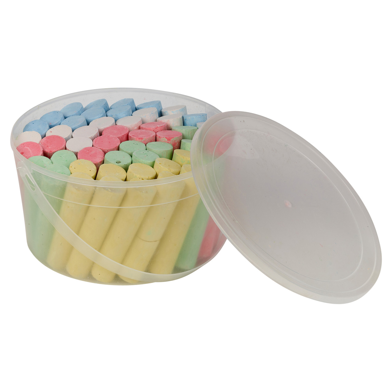 50Pcs Jumbo Sidewalk Chalk Tub