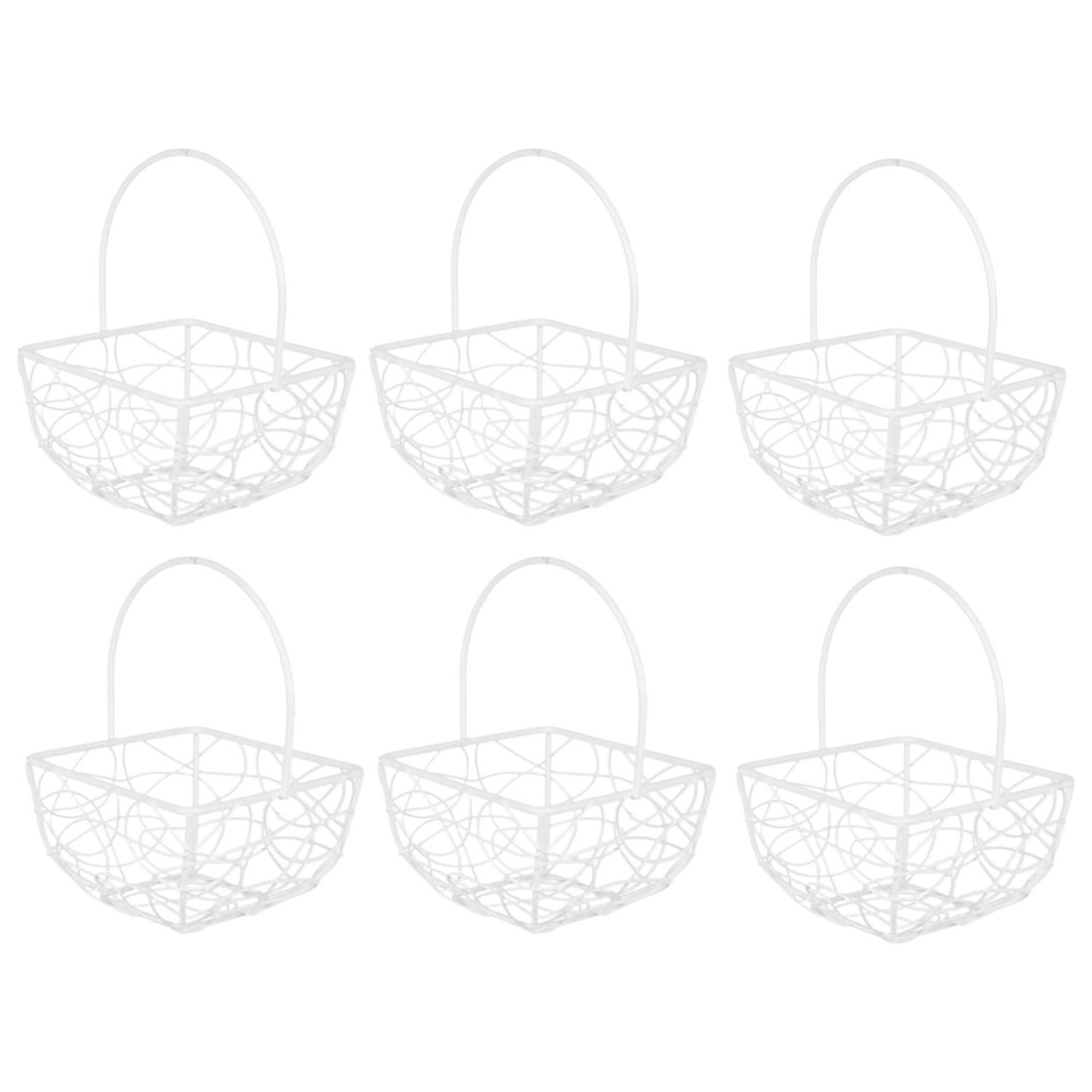 Square Basket Small Wire Mesh - 11x7x7cm