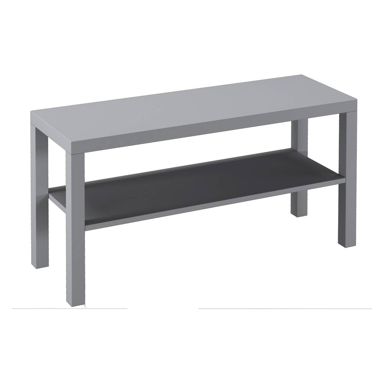 2-Tier Wooden TV Bench & Storage Unit
