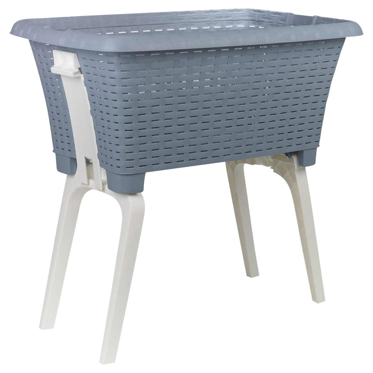 Large Laundry Basket Storage Bin with Foldable Collapsible Legs