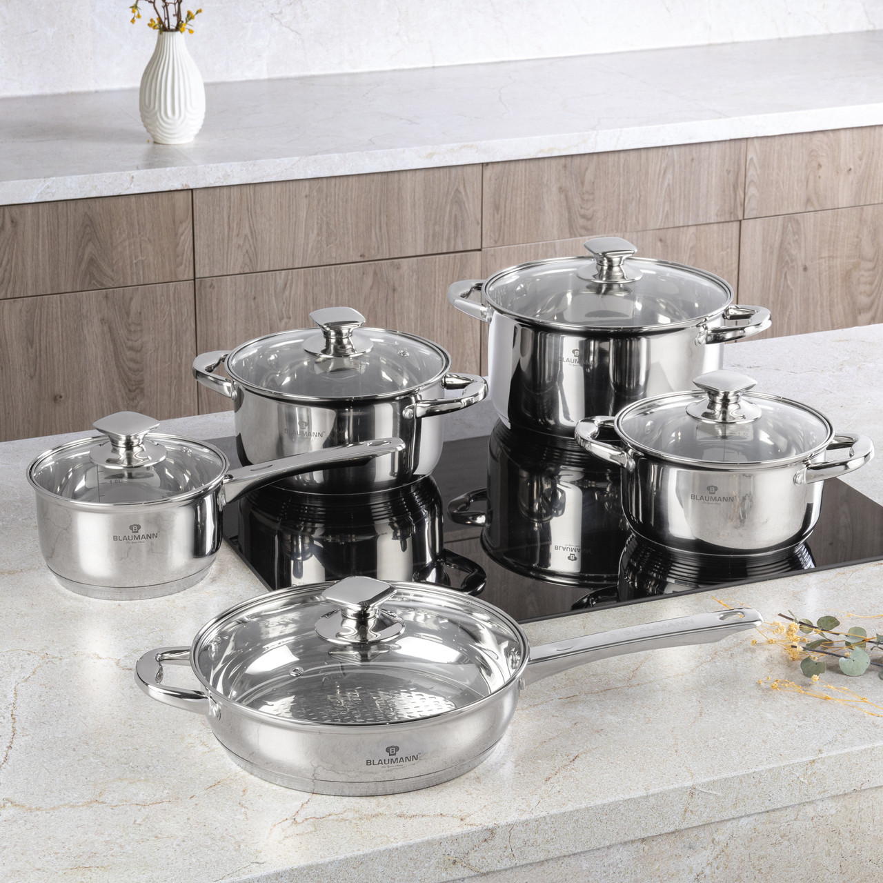 Blaumann 10-Piece Gourmet Cookware Set
