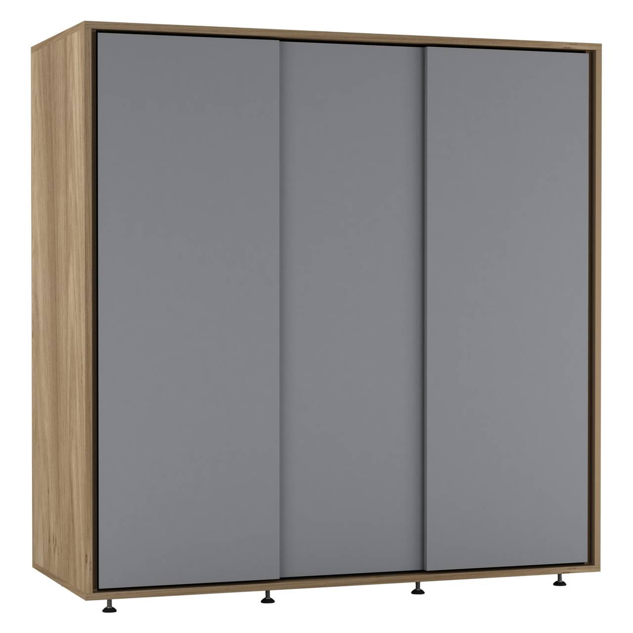 Minimalist 3 Sliding Door Storage Cabinet - 120x120x51.5cm