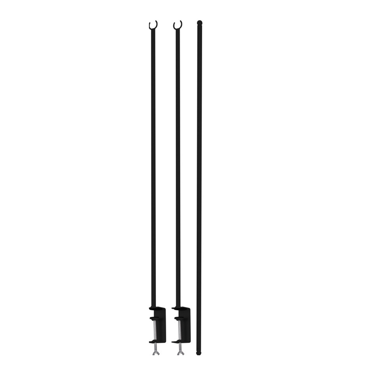 Metal Hanging Over table Display Rod with Clamp