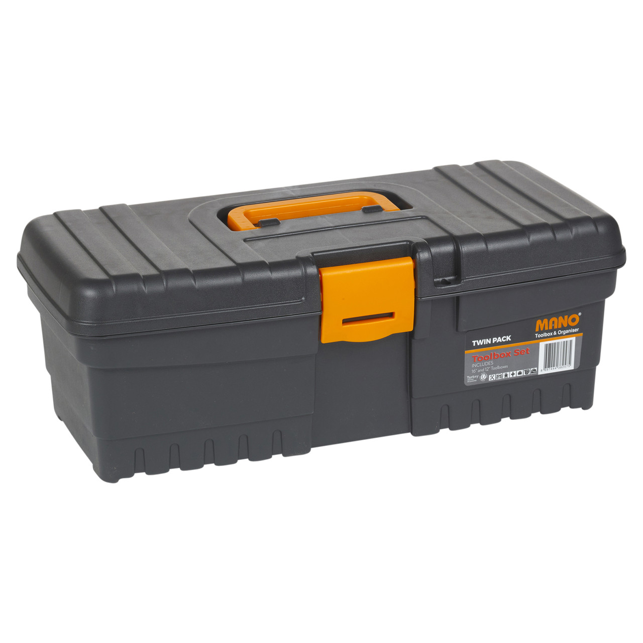 12" & 16" Heavy Duty Lightweight Large Plastic Tool Box
