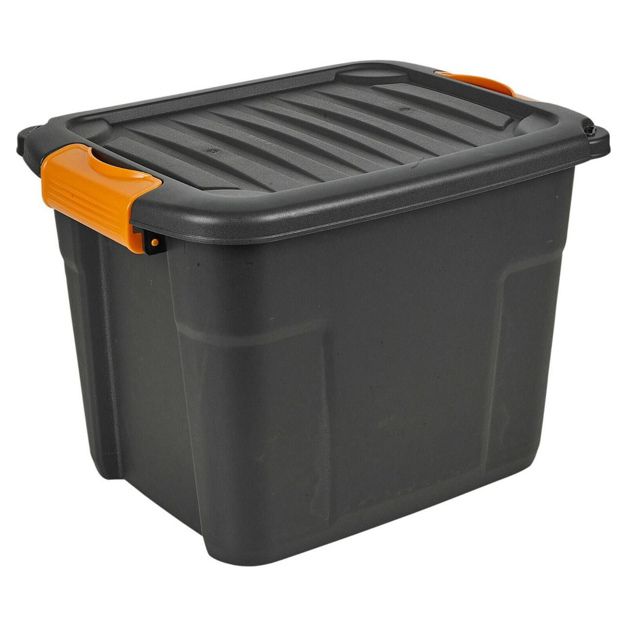 20 Litre Heavy Duty Black Plastic Storage Box