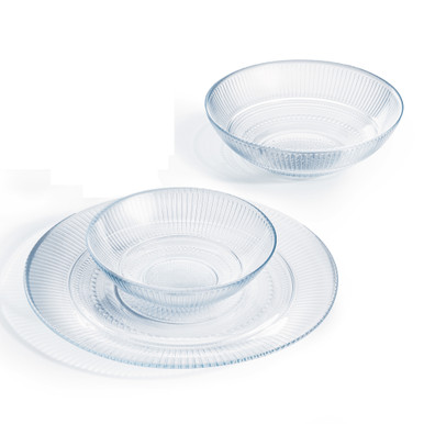 18PCS Luminarc Tempered Glass Dinner Set