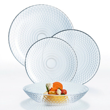 18PCS Luminarc Tempered Glass Dinnerware Set