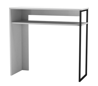Contemporary Waterfall Metal Frame Console Table