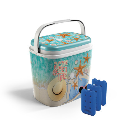 27L Travel Cooler Box With Ice Packs - Urbnliving
