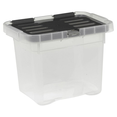 9L Plastic Storage Boxes with Clip Close Lids