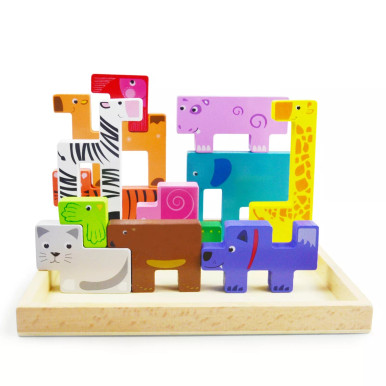 Wooden Animal Shape Sorter Puzzle