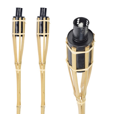 Set of Colour Changing LED Citronella Bamboo Torch Lights