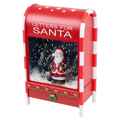 Large Santa Mail Box with Light, Music and Movement