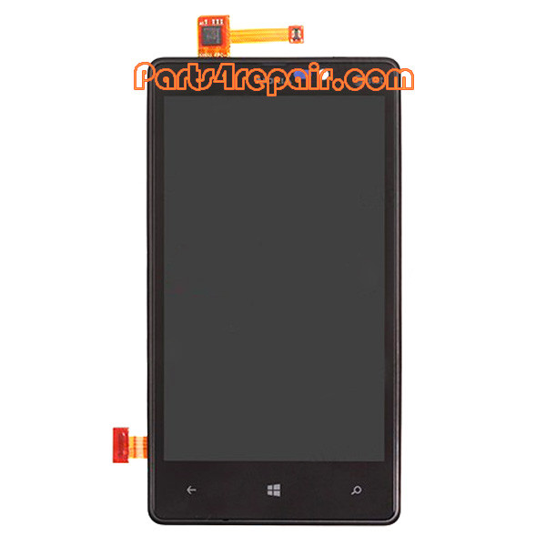 Complete Screen Assembly with Bezel for Nokia Lumia 820 - Parts4repair.Com