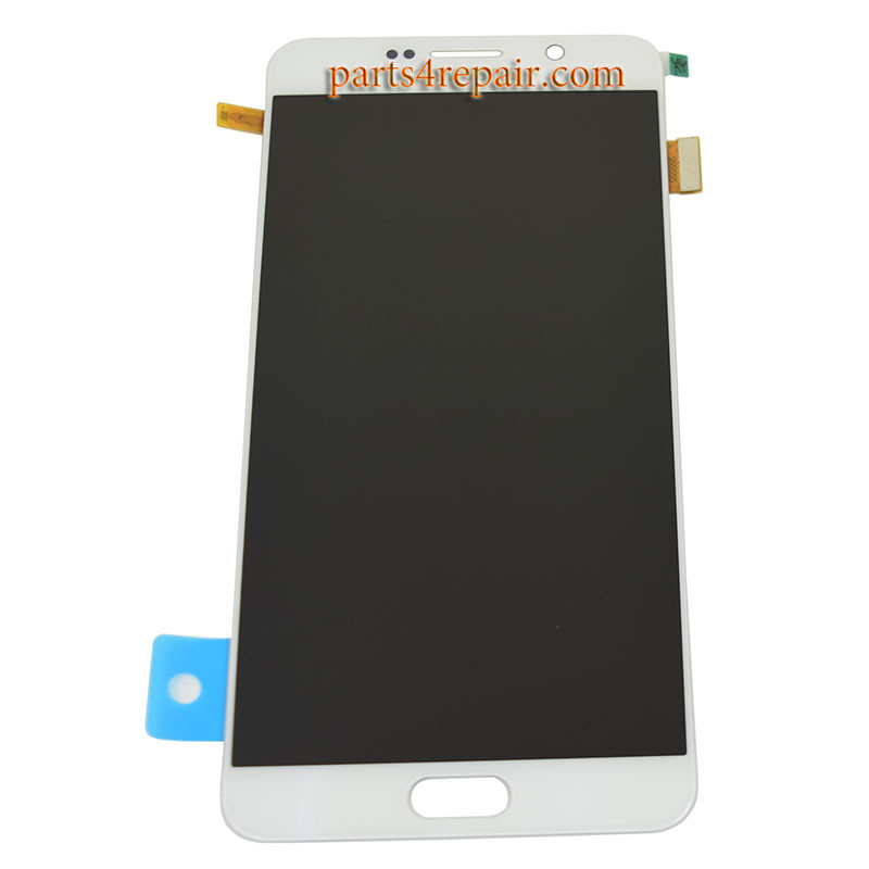 Complete Screen Assembly for Samsung Galaxy Note 5 All Versions -White ...