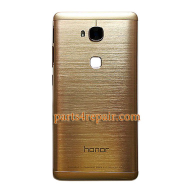 Back Cover with Side Keys for Huawei Honor 5X -Gold - Parts4repair.Com