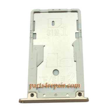 SIM Tray for Xiaomi Redmi 3 (Full Nectom Version) -Gold - Parts4repair.Com