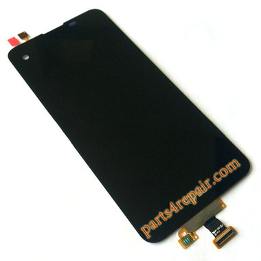 Complete Screen Assembly for LG X Screen K500 -Black - Parts4repair.Com
