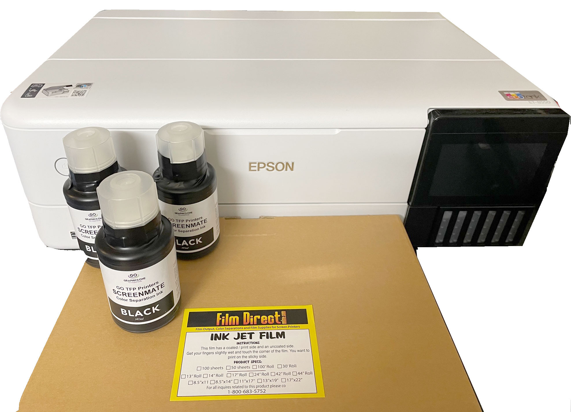 Film output and Screen Print Supplies