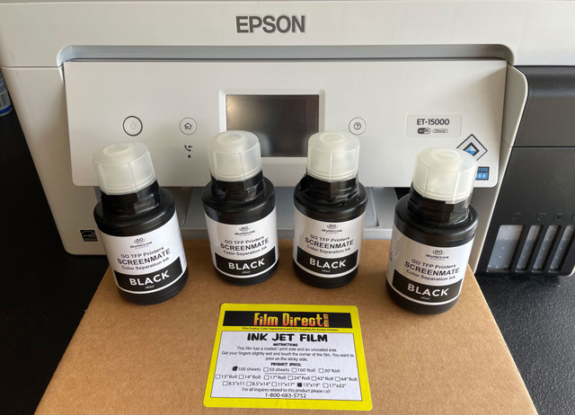 Film output and Screen Print Supplies