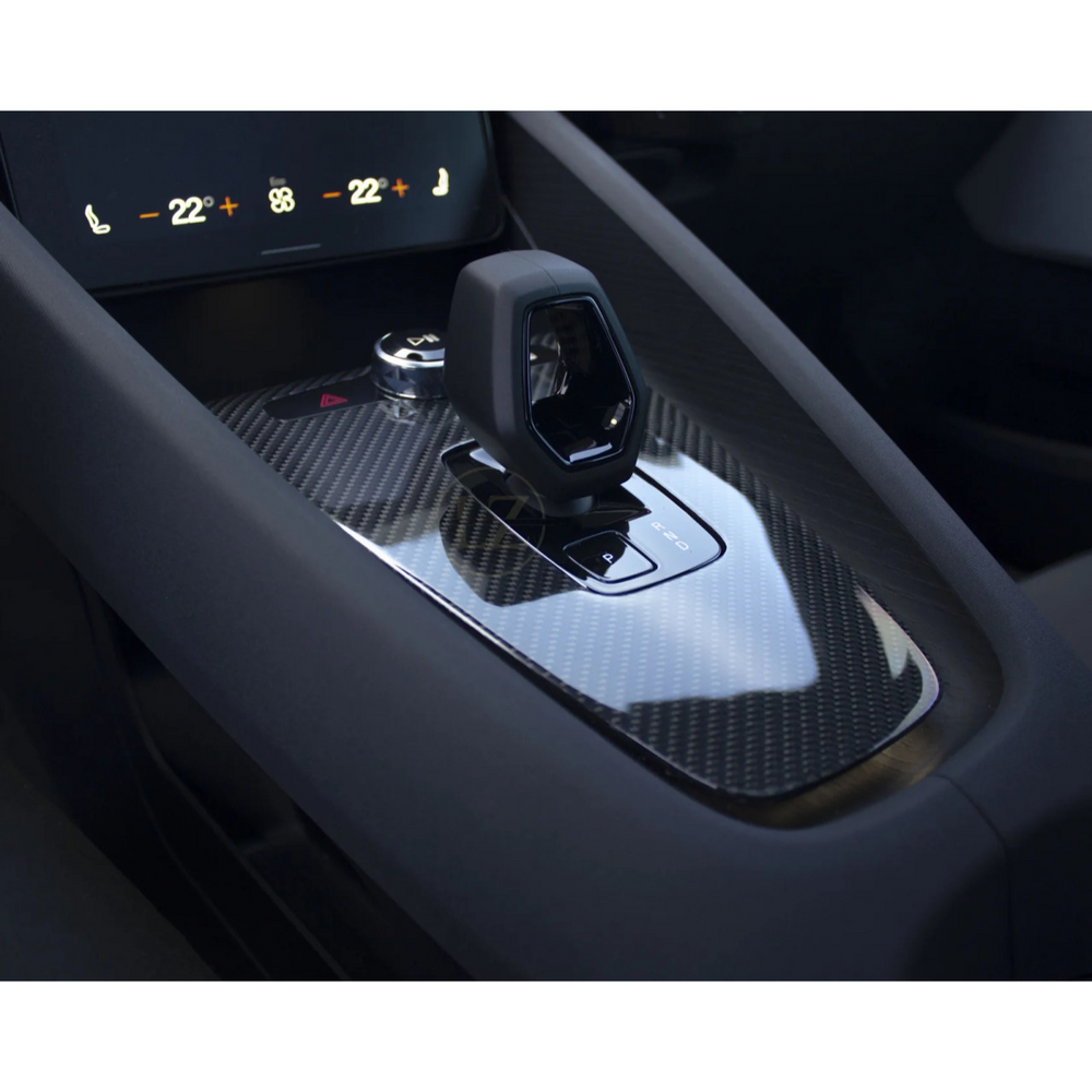 Glossy Carbon Fiber Center Console Trim Panel, Polestar 2 - ViVA ...