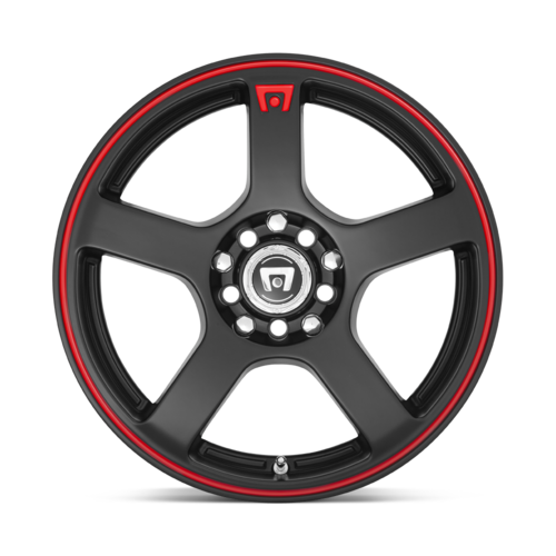 Motegi MR116 15x6.5 Black with Red Stripe Wheels - 4x100/4.25 Bolt ...